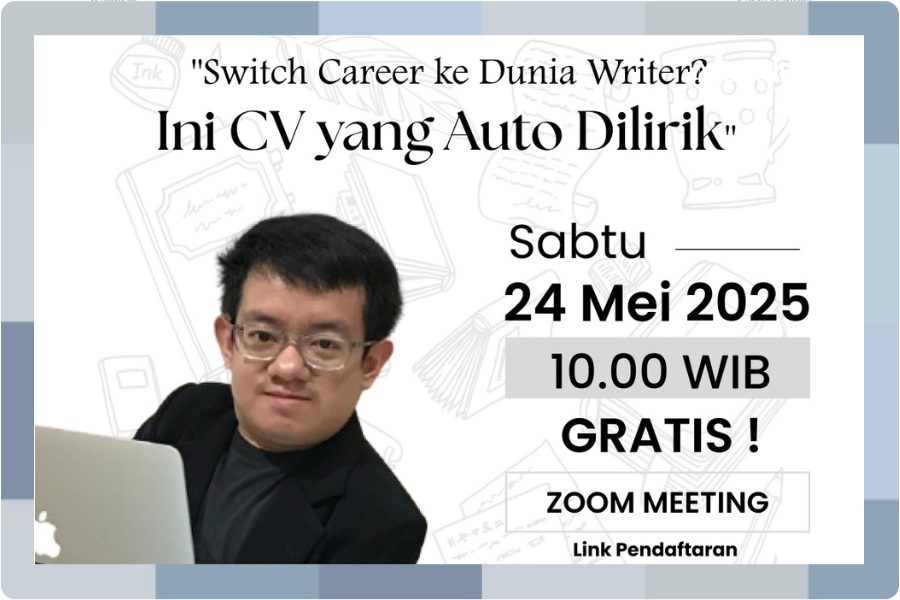 Kelas Menulis "Switch Career ke Dunia Writer? Ini CV yang Auto Dilirik ...